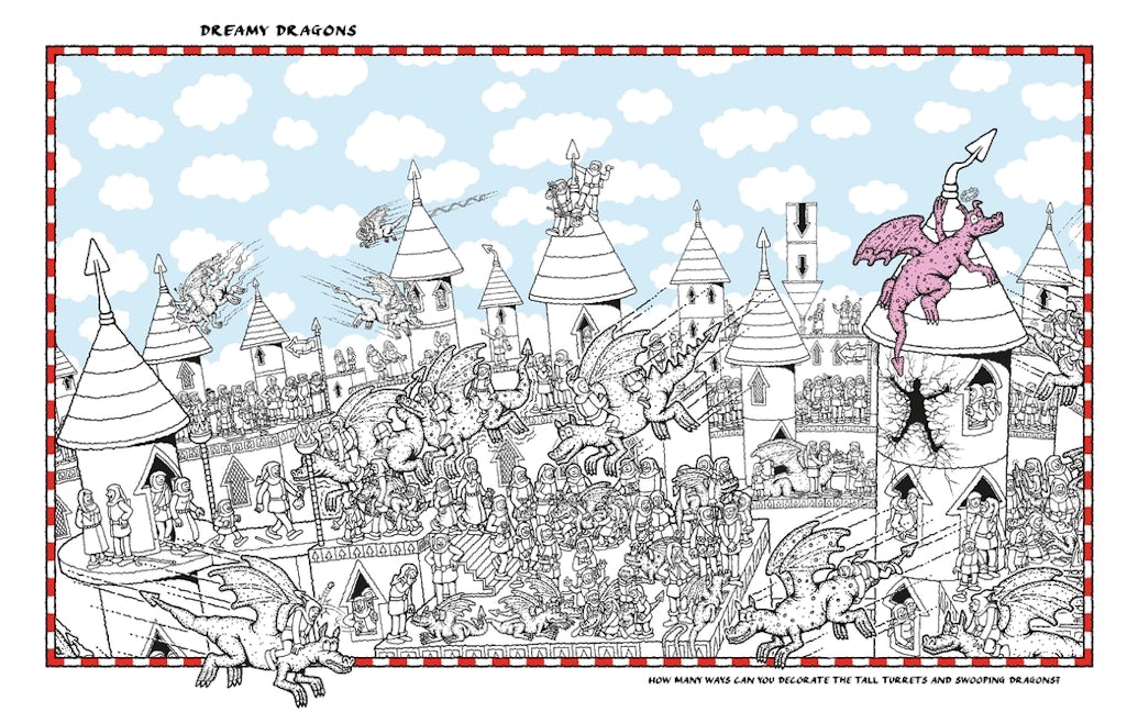Where's Wally? Dragons and Dreams Colouring Book - Walker Books